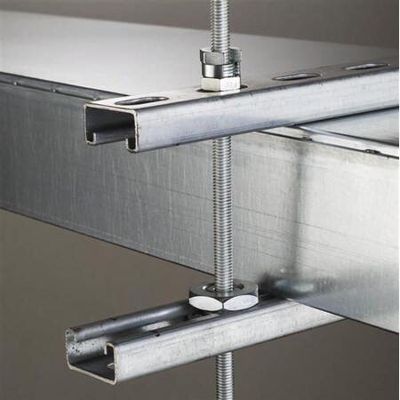 Nvent Caddy Channel Nut, Threaded Rod, 3/8In, 500 lb CRLS37EG | Zoro