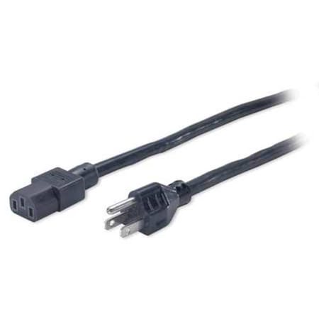 APC BY SCHNEIDER ELECTRIC Power Cord, 5-15P, SJT, 2 ft., 12A, 14/3, PK5 ...