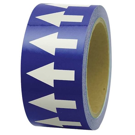 Incom Arrow Tape, White/Blue, 2 In. W PMA251 | Zoro