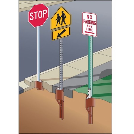 Tapco V-Loc™, Breakaway Anchor, 2in Square Post, For use in Concrete ...