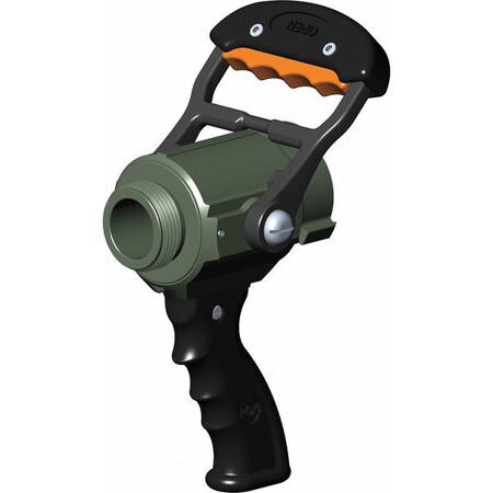 Pok Fire Hose Nozzle, 1-1/2 In., Green 9990-1.5-1.5-NST | Zoro