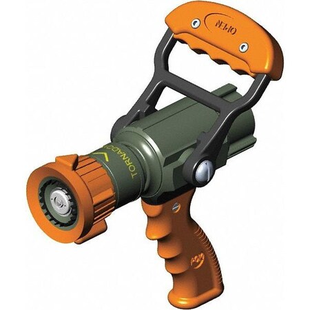 Pok Fire Hose Nozzle, 1-1/2 In., Orange 2316-1.5-NST | Zoro