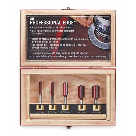 Porter-Cable Router Bit Set, PC 5 PCRBS05 | Zoro