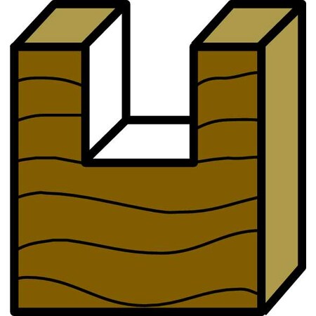 Porter-Cable Straight Double Flute - Plunge Cutting 43300PC | Zoro