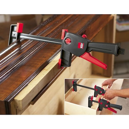 Bessey 6" Bar Clamp, High Impact Plastic Resin Handle and 3 1/4 in ...