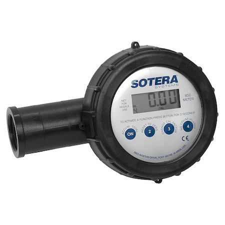 Sotera Meter, Digital, 1 In, Air Sensor, 2-20 gpm 850 | Zoro