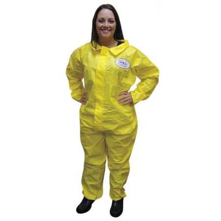 International Enviroguard Collared Chemical Resistant Coveralls, 4XL ...