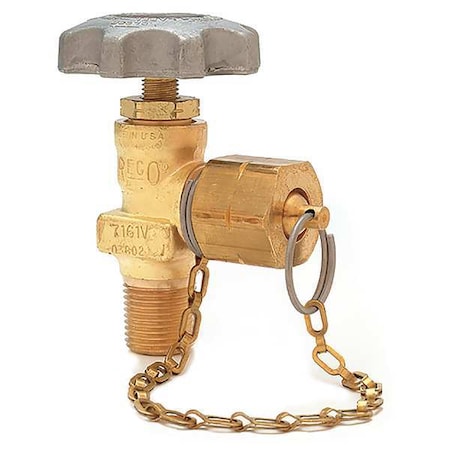 Harris Station Valve, Acetylene, Fuel Gases, 1/2 in Inlet, 7/8"-14 ...