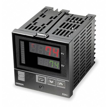 Omron Temperature Controller, Digital, 1/4DIN E5AN-R3HMT-500-N AC100 ...