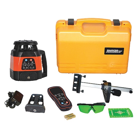 Johnson Level & Tool Rotary Laser Level, Int, Green, 1200 ft. 40-6544 ...