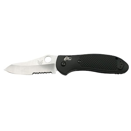 Benchmade Folding Knife, Sheepsfoot, 3-1/2 In L, Blk 550SHG | Zoro