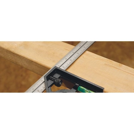 Johnson Level & Tool Combination Square, 12 In, Zinc Head 400 | Zoro