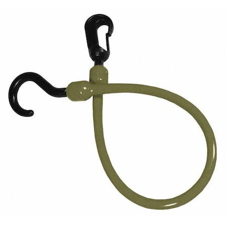 The Perfect Bungee Bungee Cord, Carabiner, 18 In.L, Camo Green PC18FECG ...