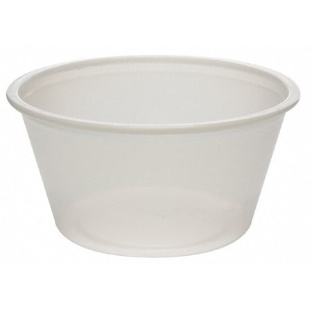 Pactiv Portion Cup 2 oz., Clear, PET Plastic, Pk2400 YS-200 | Zoro