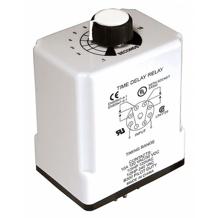 Schneider Electric Timer Relay, 60 sec, 8 Pin, 10A, DPDT, 24V 211ACPSOX ...