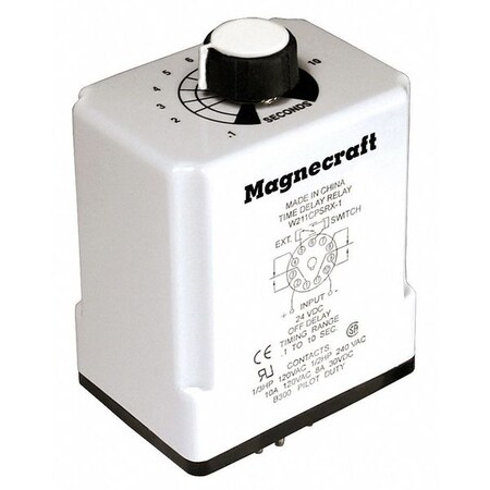 Schneider Electric Timer Relay, 60 sec, 11 Pin, 10A, DPDT, 120V ...