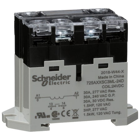 Schneider Electric Enclosed Power Relay, DIN-Rail & Surface Mounted ...