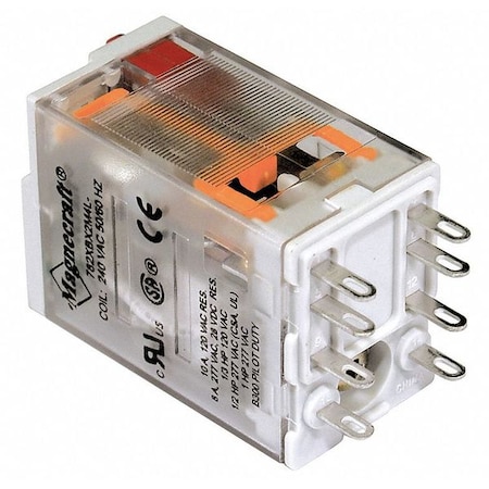 Schneider Electric Plug-In Relay, 12VDC Coil Volts, Square, 8 Pin, DPDT ...