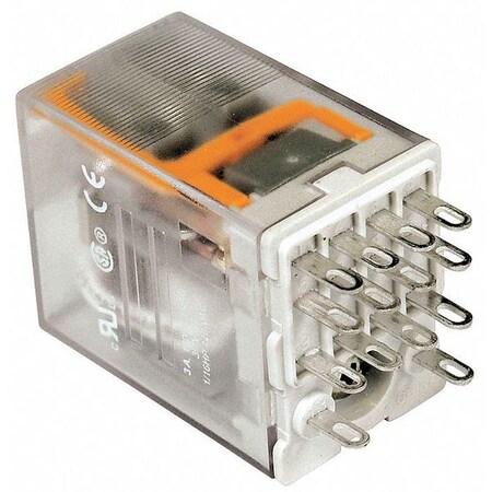Schneider Electric Plug-In Relay, 12VDC Coil Volts, Square, 14 Pin ...