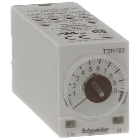 Schneider Electric Time Delay Relay, 240VAC, 3A, 4PDT, 0.1 sec ...