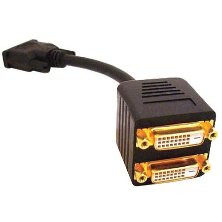 Monoprice CPU Cord Splitter, DVI-D M/(2)DVI-D F 2518 | Zoro