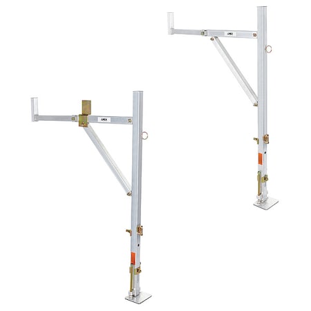 Apex Truck Ladder Rack, 49-1/2" to 52"L, Silver NDALR | Zoro