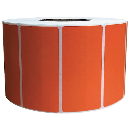 Zoro Select Barcode Printer Label, 3" W, 2" H, Orange 60DX45 | Zoro