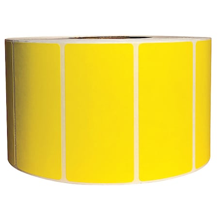 Zoro Select Barcode Printer Label, Yellow, Labels/Roll: 3000 60DX51 | Zoro