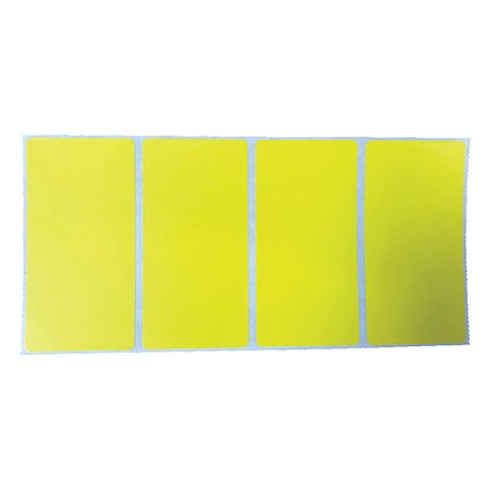 Zoro Select Barcode Printer Label, 4" W, 2" H, Yellow 60DY32 | Zoro