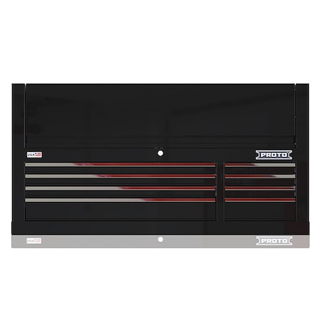 Proto Velocity Top Chest, 8 Drawer, Black, Steel, 55 in W x 22-1/2 in D ...