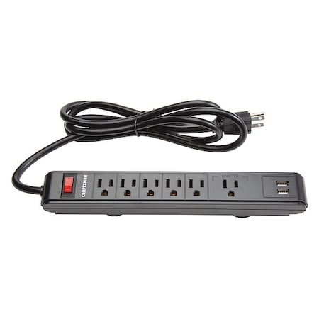 Craftsman Black, Magnetic Power Strip, Steel CMST82693 | Zoro