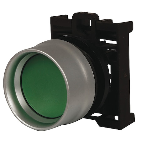 Eaton Flush Push Button, Green, Non-Illum, 22mm M22-DG-G | Zoro