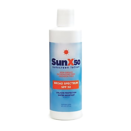 Sunx Sunscreen, 8 oz, Bottle, 50 SPF 18-908G | Zoro