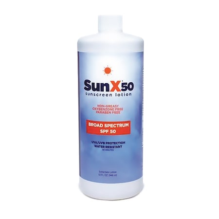 Sunx Sunscreen, 32 oz, Bottle, 50 SPF 18-910G | Zoro