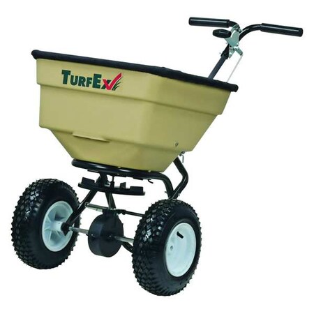 Turfex Push Spreader,Manual Lever Flow Control (TS50) | Zoro