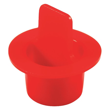 Caplugs Center Pull-Tab Tapered Plug, Caplug Red, 01-LPE Low Density Polyethylen 5000 PK CPT-4X ...