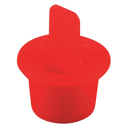 Caplugs Center Pull-Tab Tapered Plug, Caplug Red, 01-LPE Low Density ...
