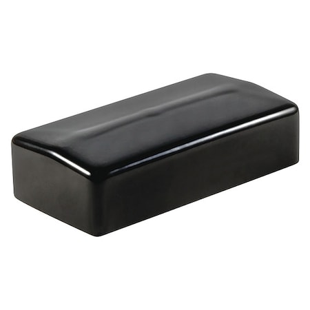Caplugs Vinyl Rect Cap - Flat End, Black Vinyl, Caplugs Standard Black ...