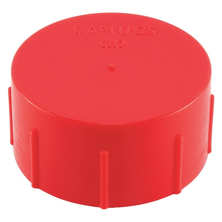 Caplugs Threaded Cap, Caplug Red, 01-LPE Low Density Polyethylen 700 PK ...