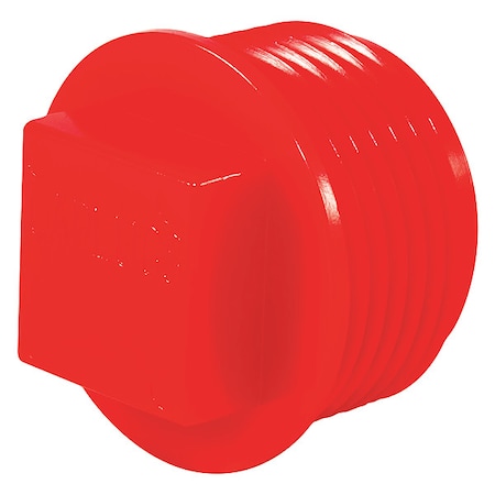 Caplugs Threaded Plug, Red, HDPE 200 PK P-88H 99191161 | Zoro