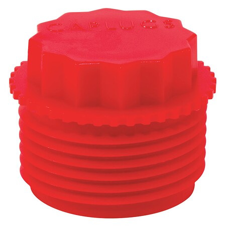 Caplugs Threaded Plug, Red, HDPE 1000 PK P-68B 194406HB | Zoro
