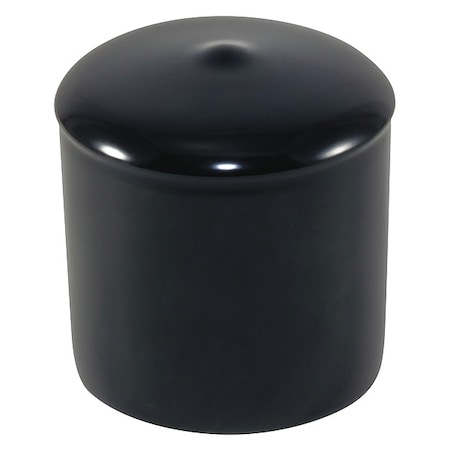 Caplugs Vinyl Cap with Flange, Black Vinyl, Caplugs Standard Black 750 ...