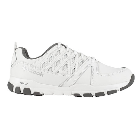 Reebok Athletic Shoe, W, 11, White RB424 | Zoro