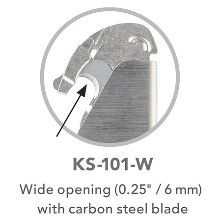 Klever Rounded Safety Blade 5 5/8 in L, 5 PK KS-101-W | Zoro