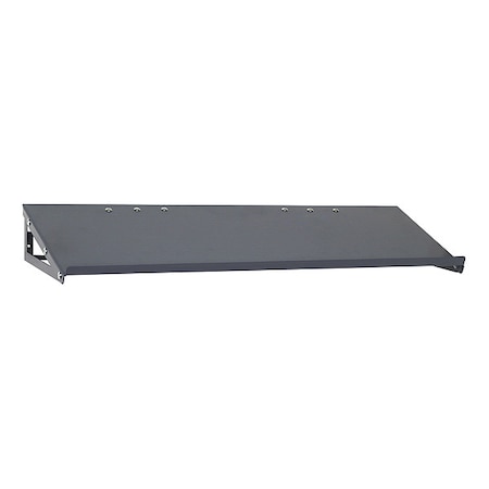 Quantum Storage Systems Steel Slanted Shelf, 36 in W x 12 in D x Gray ...