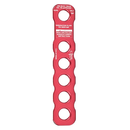 Msa Safety Termination Plate, 400 lb, Aluminum, For Use With: Rescue ...