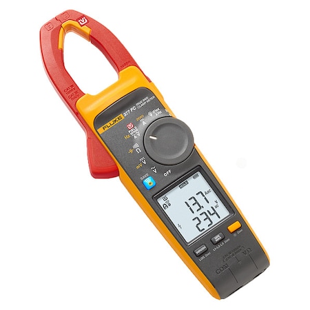 Fluke Digital Clamp Meter, Backlit LCD, 1,000 A A, 1.3 in (33 mm) Jaw ...