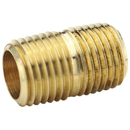 Parker Nipple Brass Nipple, 3/8 in Male NPT X 3/8 in Male NPT 215PN-6 ...