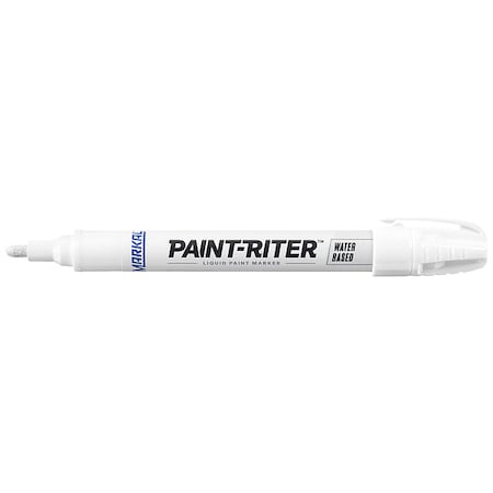 Markal Paint Marker, Medium Tip, White Color Family, Paint 97400G | Zoro