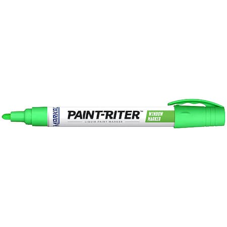 Markal Paint Marker, Medium Tip, Green Color Family, Paint 97451G | Zoro